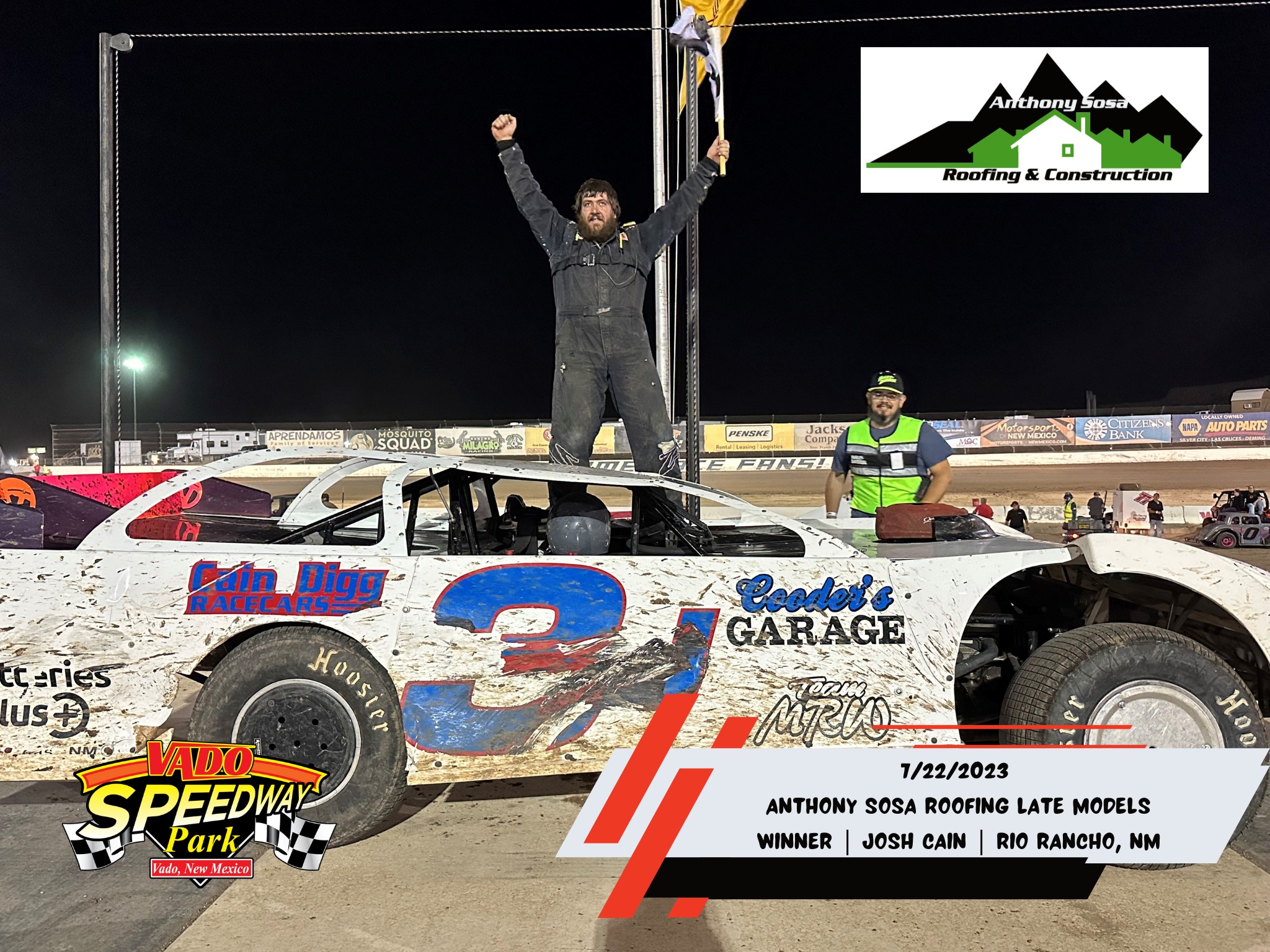 Winners for July 22nd, 2023 - Vado Speedway Park