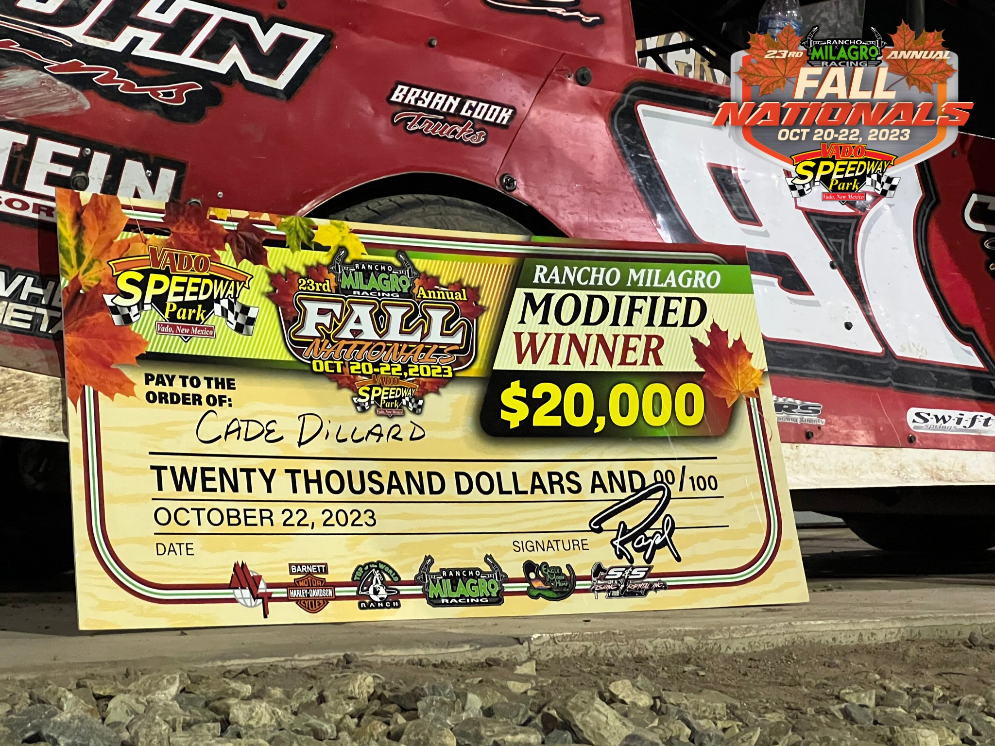 23rd Annual Rancho Milagro Fall Nationals - Vado Speedway Park