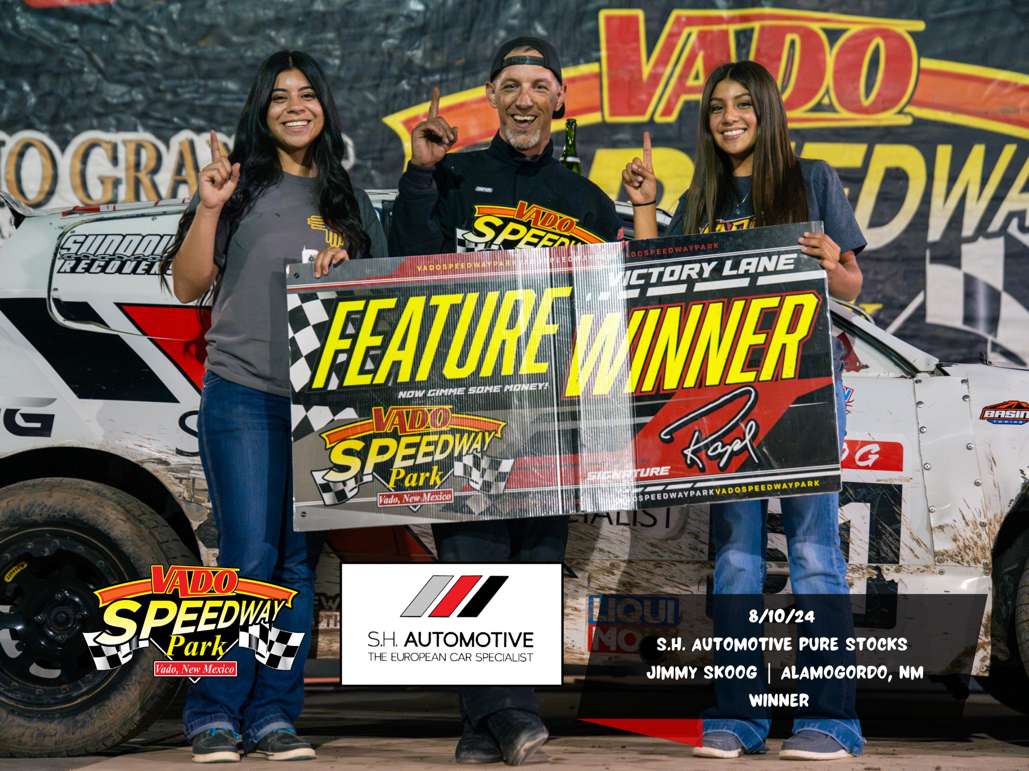 Winners For August 10th, 2024 - Vado Speedway Park